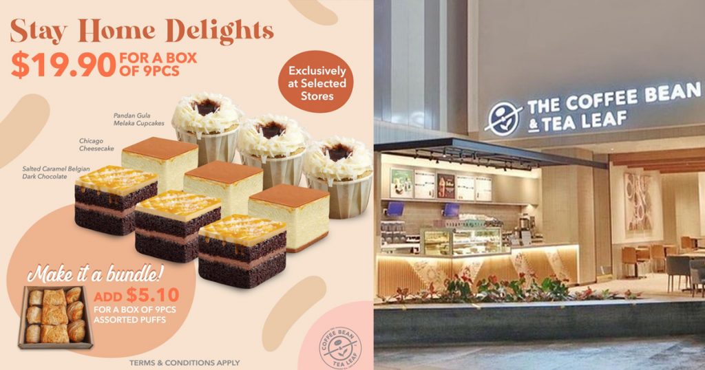 The Coffee Bean & Tea Leaf offers S$19.90 Stay Home High Tea Promotions ...