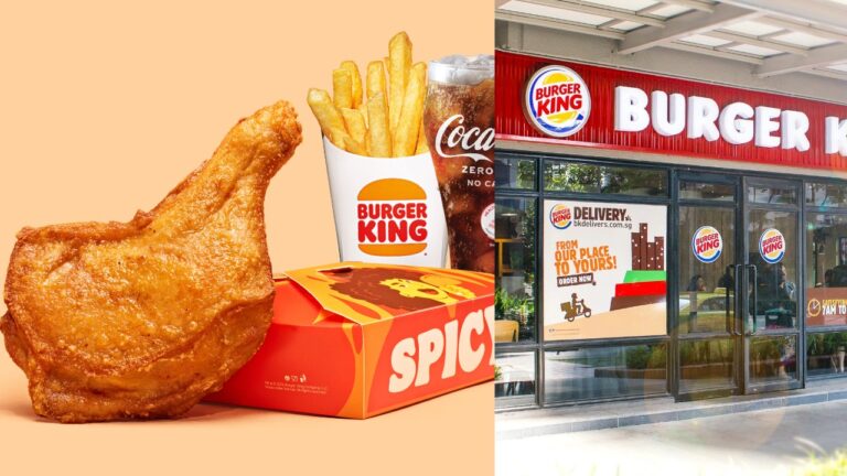 Burger King chicken Singapore spicy fried leg review